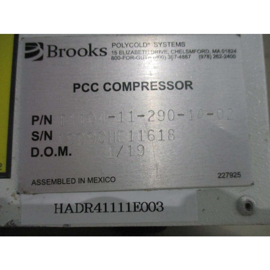 中古 Brooks Polycold PCC Compressor T1104-11-290-14-02(HADR41111E003 ...