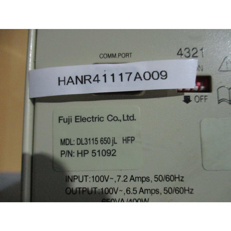 中古 FUJI DL3115 650jL HFP 小形無停電電源装置(500VA/300W) [B0428W5](HANR41117A009) :HANR41117A009 ...
