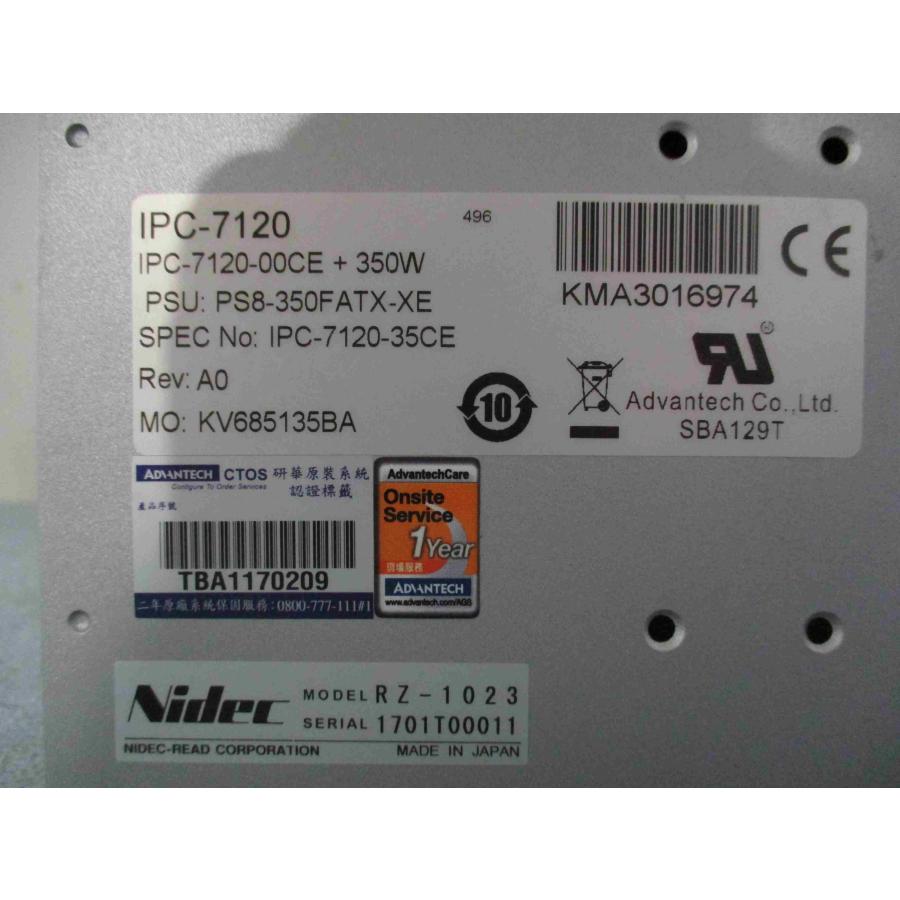 中古 ADVANTECH IPC-7120/NIDEC RZ-1023 通電OK(HATR41203D005) : hatr41203d005 : growdetrading Yahoo ...