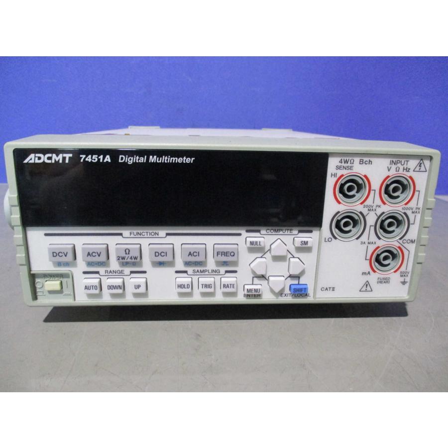 中古 ADCMT 7451A デジタル・マルチメータ 通電確認(HBER60919A002) : growdetrading Yahoo ...