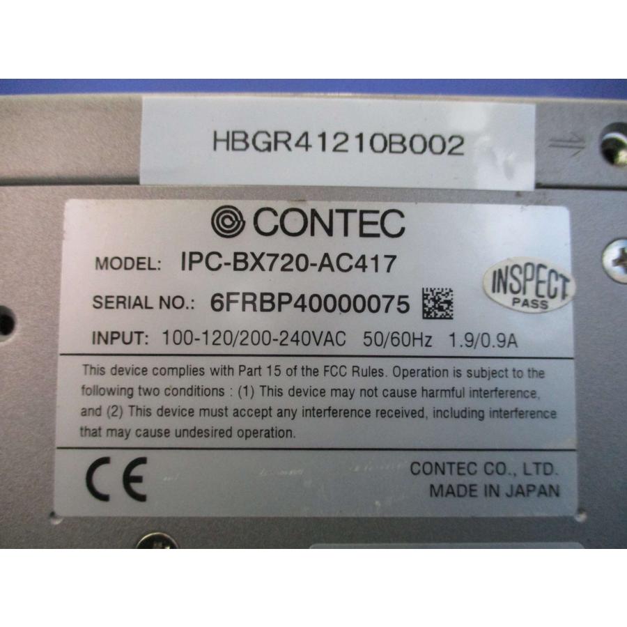 中古 CONTEC IPC-BX720-AC417 産業(FA)用 ボックスコンピュータ＜送料別途着払い商品＞(HBGR41210B002 ...
