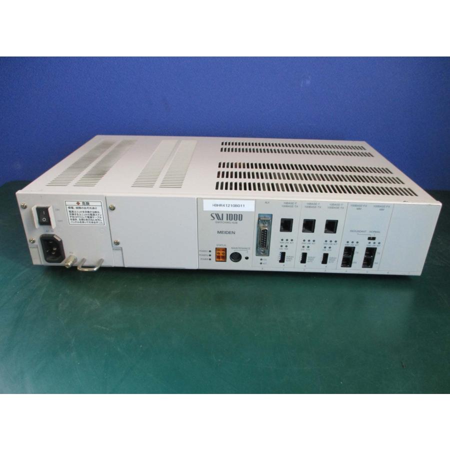 中古 MEIDEN SWITCHING HUB SW1000/AUI /10BASE-T 100BASE-TX*3/100BASE-FX MM ...