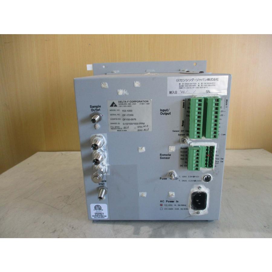 中古 DELTA F DF-150 153-1000 三範囲酸素分析器 通電OK(HBYR50216B002) : growdetrading ...