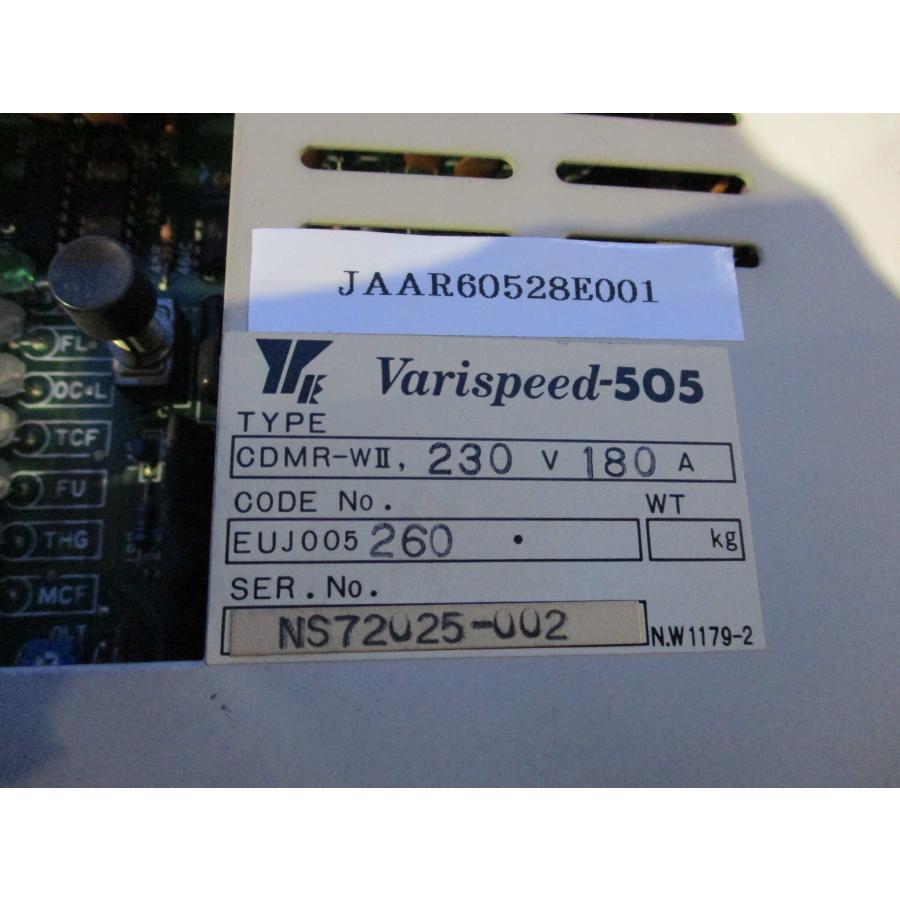 中古 Yaskawa Varispeed-505 CDMR-WII Drive 230V 180A (JAAR60528E001 ...