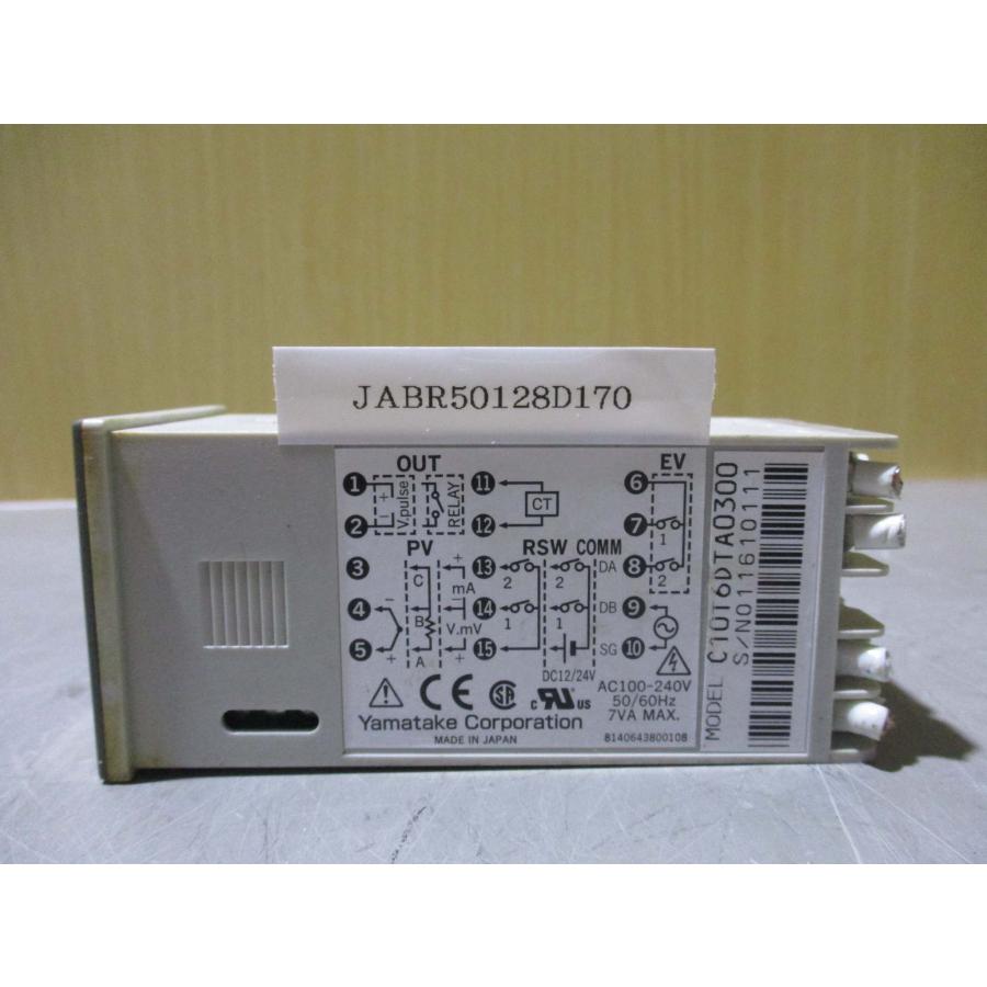 中古 YAMATAKE SDC10 Temperature controller C10T6DTA0300 温度調節器 AC100-240V ...