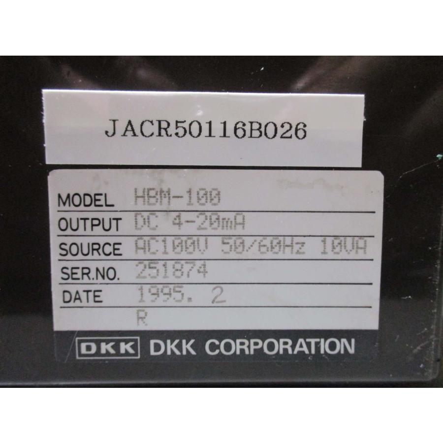 中古DKK TOA HBM-100 100V 10VA(JACR50116B026) : growdetrading Yahoo!ショップ - 通販 - Yahoo!ショッピング