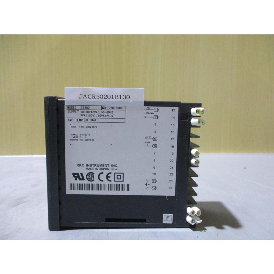 中古 RKC TEMPERATURE CONTROLLER CB400 温度調節器(JACR50201B130 ...