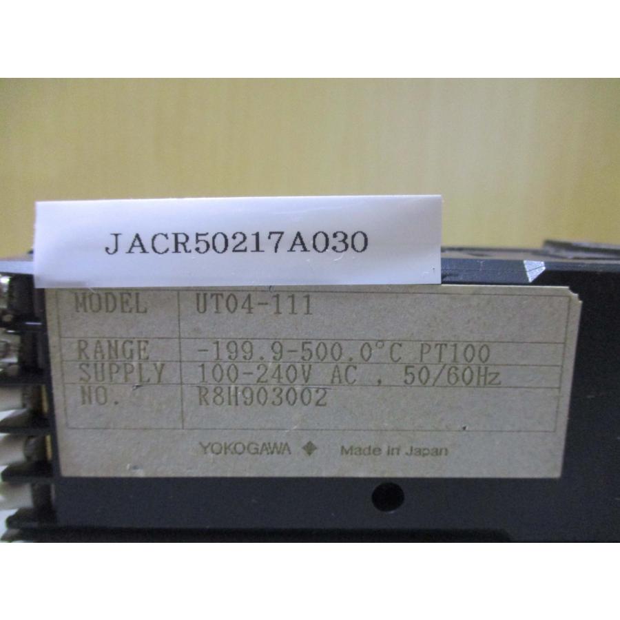 中古 YOKOGAWA UT04-111 ディジタル指示調節計(JACR50217A030) :JACR50217A030:growdetrading Yahoo!ショップ - 通販 ...