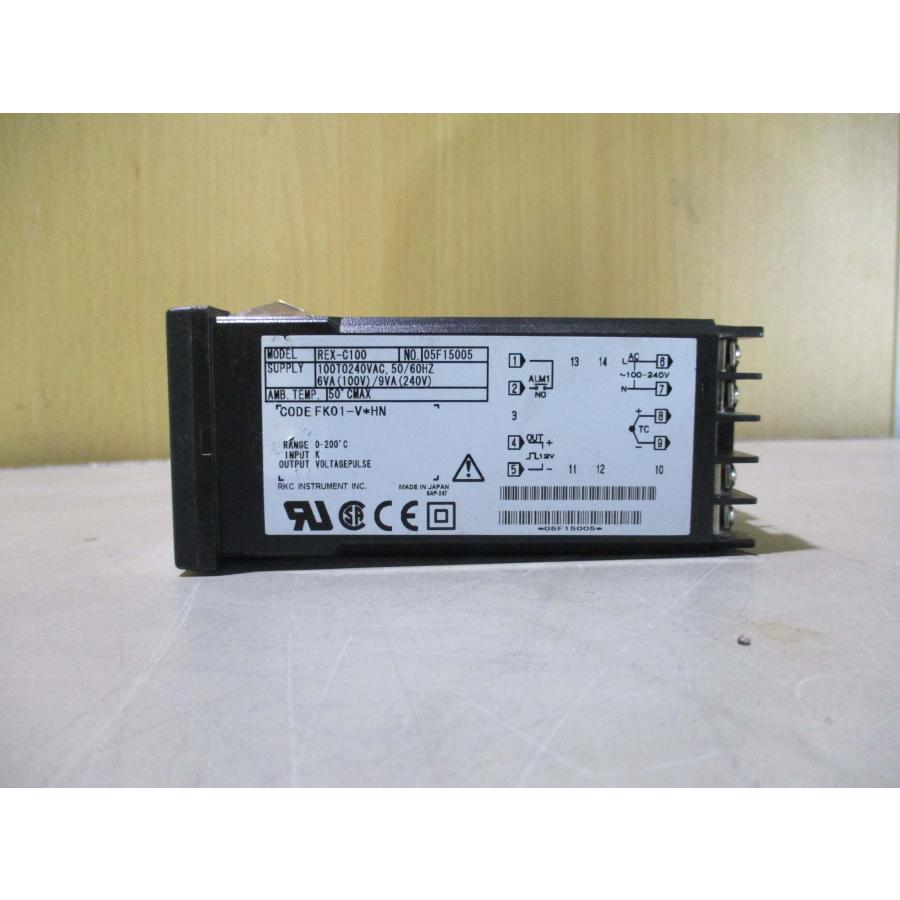 中古 RKC TEMPERATURE CONTROLLER REX-C100 FK01-V* HN 温度コントローラー ...