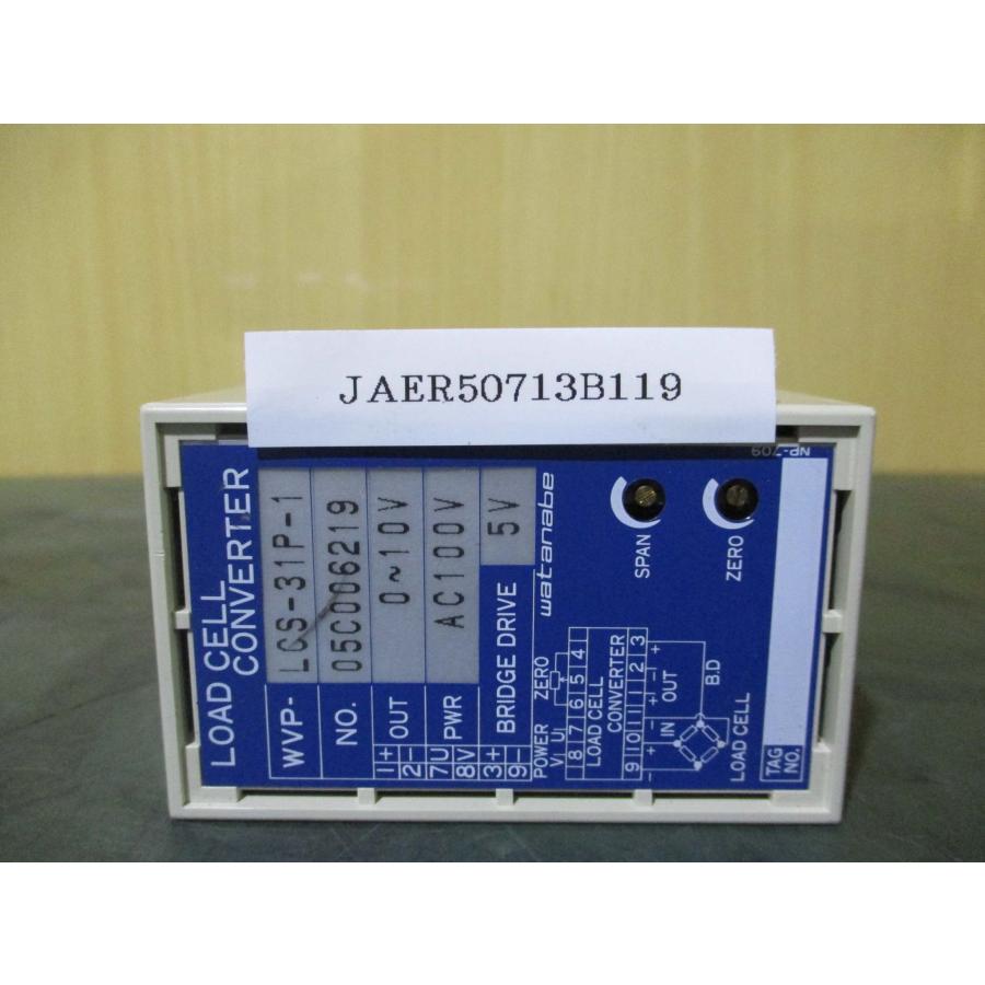 中古 WATANABE WVP-LCS-31P-1 ロードセル変換器(JAER50713B119) : growdetrading Yahoo!ショップ - 通販 - Yahoo!ショッピング