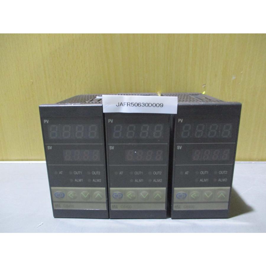 中古 RKC TEMPERATURE CONTROLLER CB400 温度調節器 3セット(JAFR50630D009 ...
