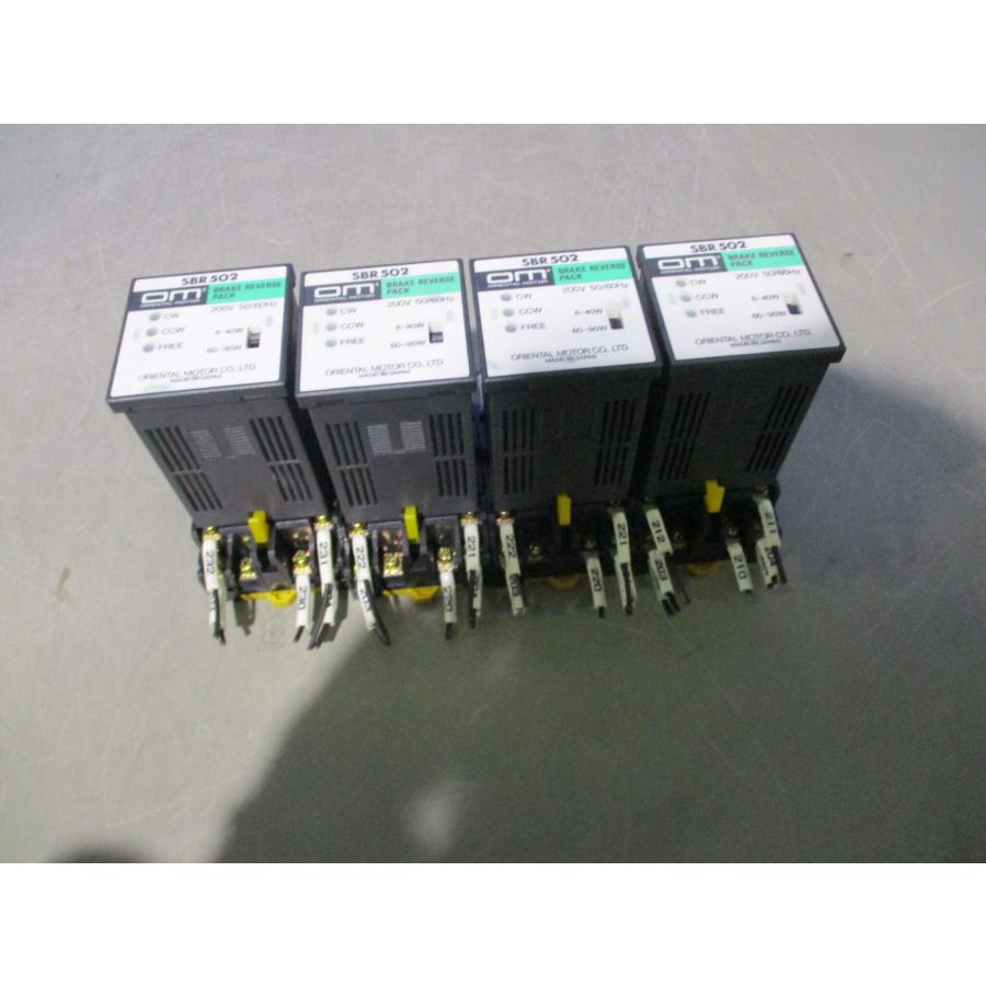 中古 ORIENTAL MOTOR BRAKE REVERSE PACK SBR502 無接点ブレーキパック 4個 ...