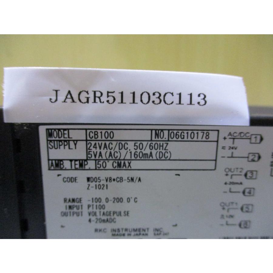 中古 RKC TEMPERATURE CONTROLLER CB100 温度調節器 (JAGR51103C113) : growdetrading Yahoo!ショップ - 通販 ...