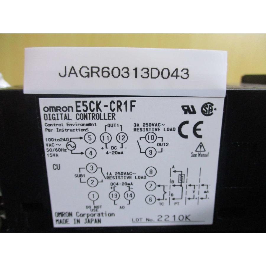 中古OMRON DIGITAL CONTROLLER E5CK-CR1F デジタルコントローラ 2個(JAGR60313D043 ...