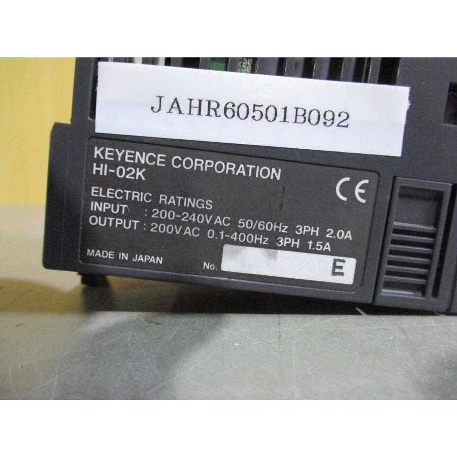 中古 KEYENCE HI-02K 超小型ハイブリッドインバータ (JAHR60501B092) : growdetrading Yahoo!ショップ - 通販 - Yahoo!ショッピング