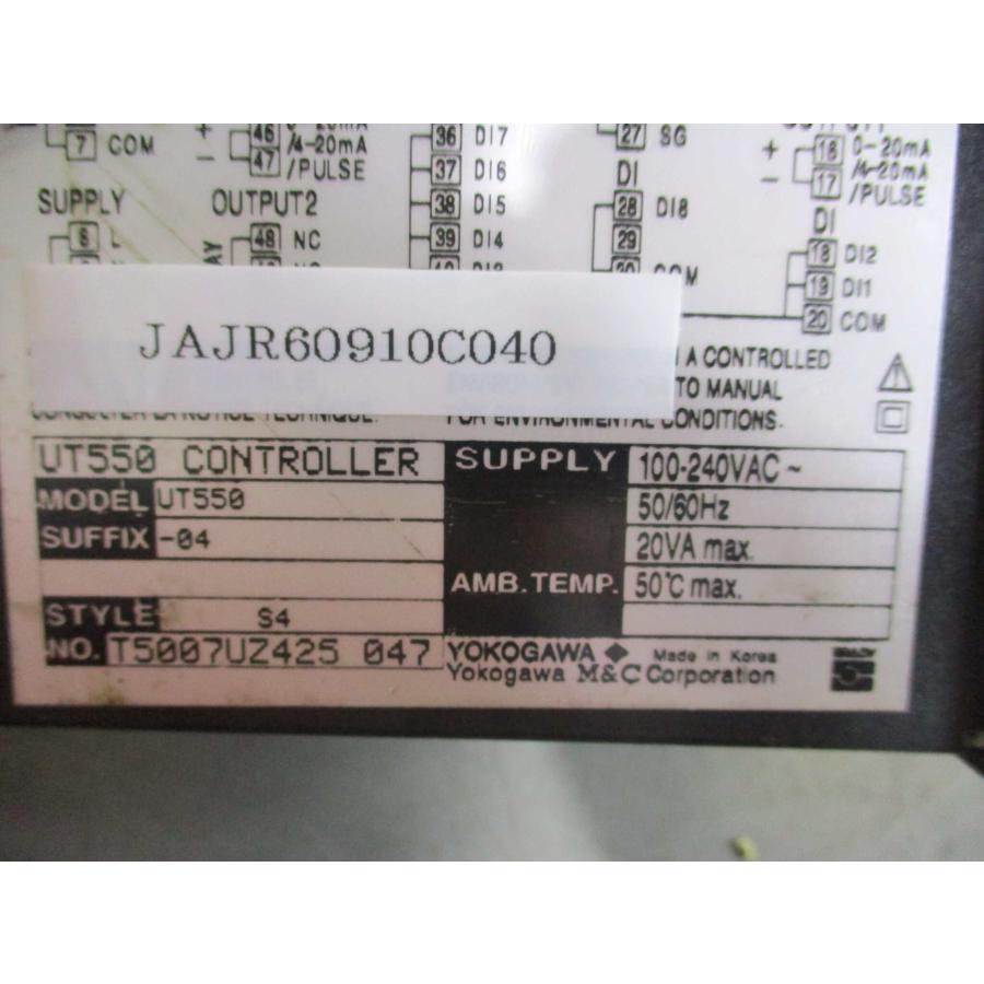 中古 YOKOGAWA CONTROLLER UT550 デジタル指示調節計 100-240VAC(JAJR60910C040 ...