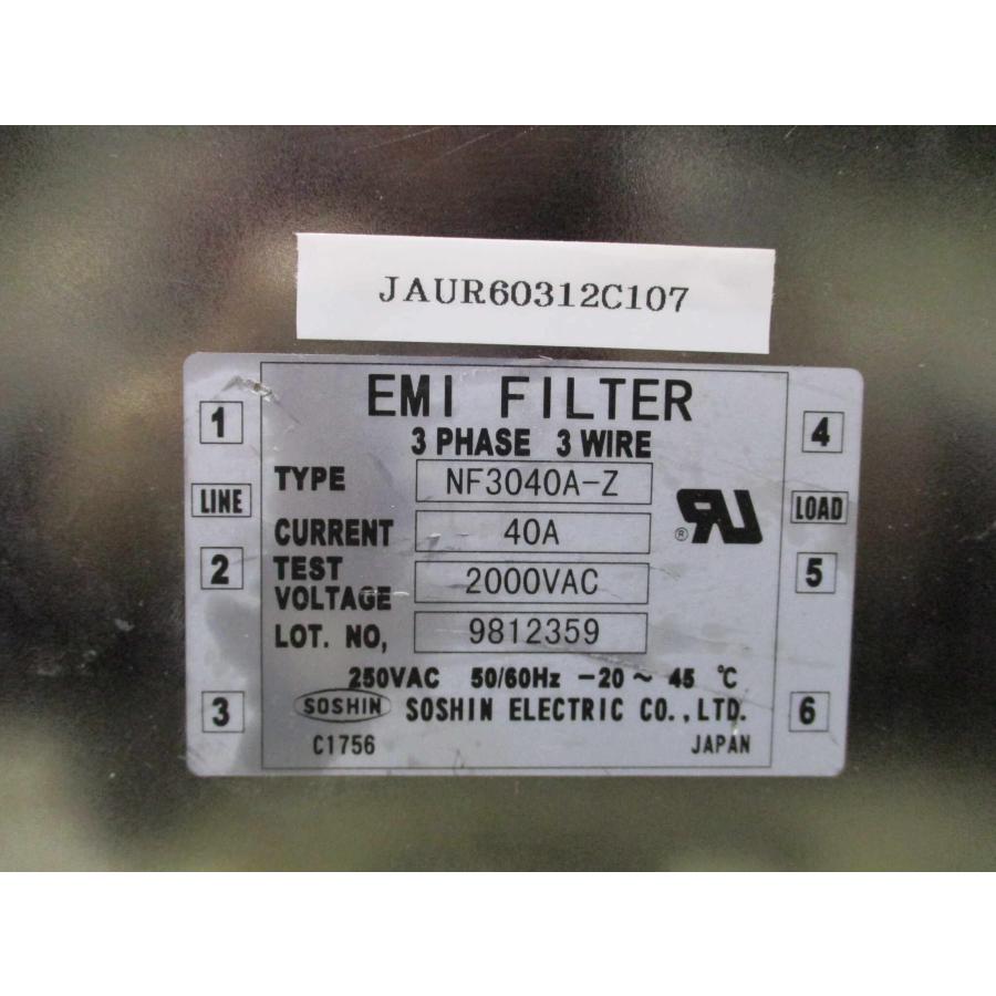 中古 SOSHIN EMI FILTER 3 PHASE 3WIRE NF3040A-Z (JAUR60312C107) : growdetrading Yahoo!ショップ - 通販 ...