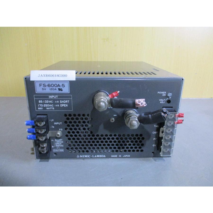 中古NEMIC LAMBDA POWER SUPPLY FS-600A-5電源 5V 120A(JAXR60618C090) : growdetrading Yahoo!ショップ - 通販 ...