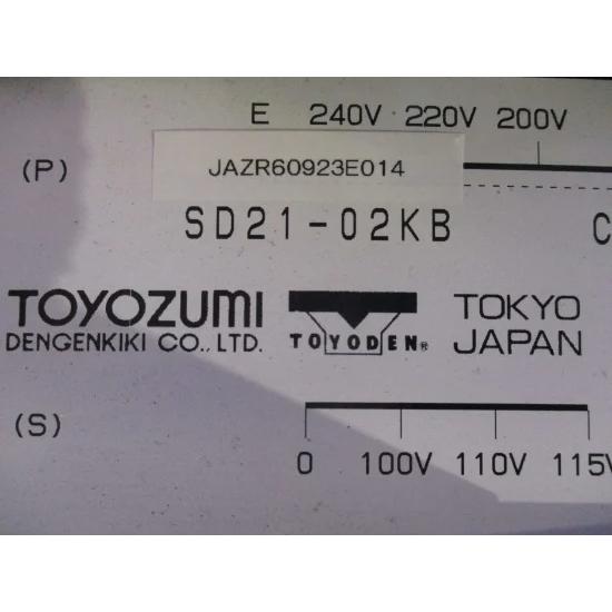 中古 TOYOZUMI isolation transformer SD21-02KB CAP 2KVA トランス変圧器 (JAZR60923E014) : growdetrading ...