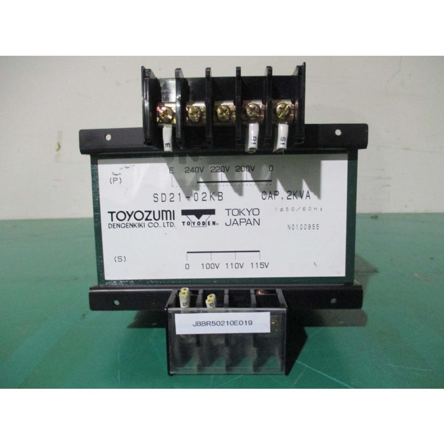 中古 TOYOZUMI isolation transformer SD21-02KB 2KVA(JBBR50210E019) : growdetrading Yahoo!ショップ - 通販 ...