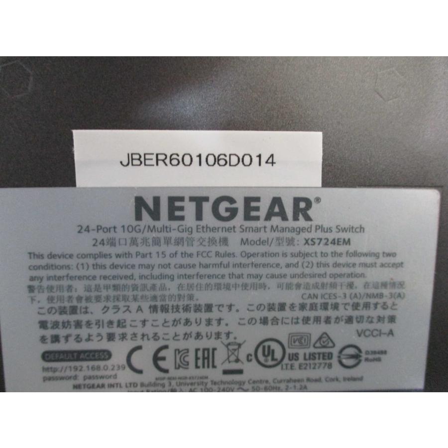 中古 Netgear XS724EM 24-Port 10-Gigabit/Multi-Gigabit Smart Managed Plus Switch(JBER60106D014 ...