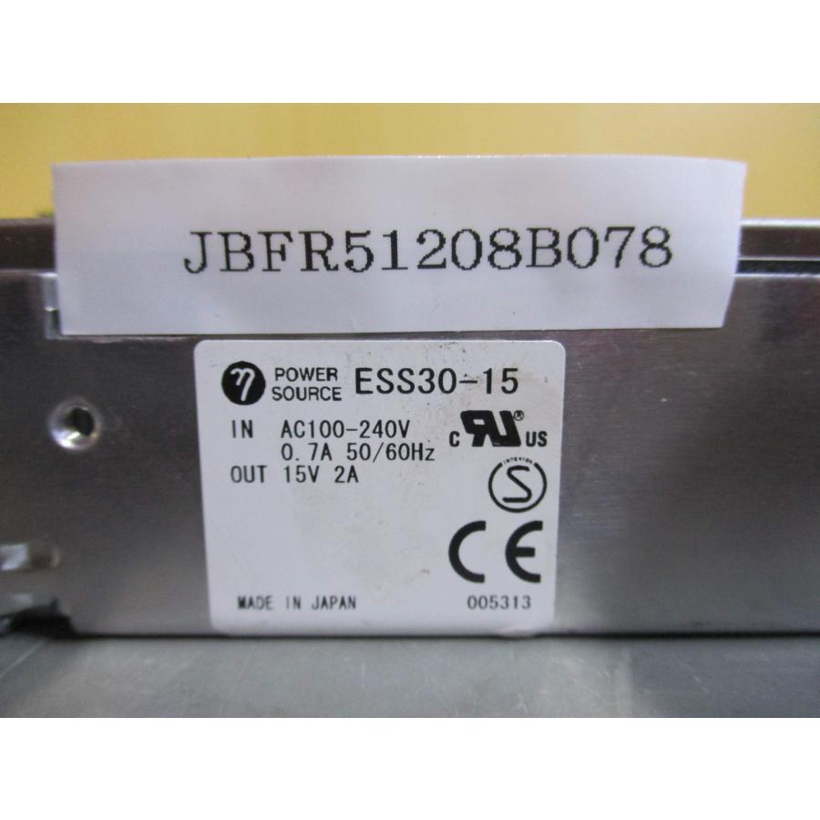 中古 イーター電機工業 ESS30-15 スイッチング電源ESシリーズ AC100-240V 0.7A 50/60Hz 15V 2A (JBFR51208B078 ...