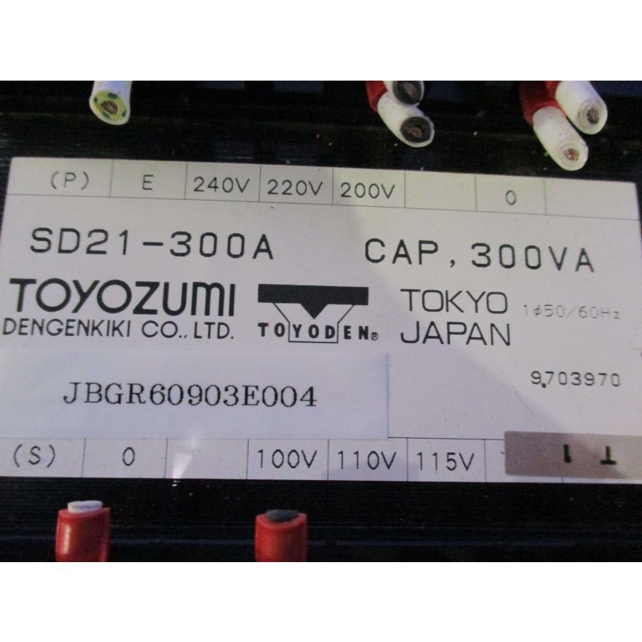 中古 TOYOZUMI isolation transformer SD21-300A 300VA (JBGR60903E004) : growdetrading Yahoo!ショップ ...