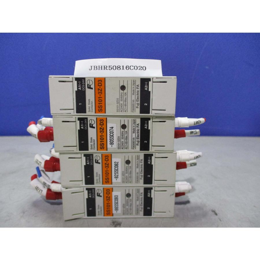 中古 FUJI SOLID STATE CONTACTOR SS101-3Z-D3 ソリッドステート コンタクタ 4個 ...