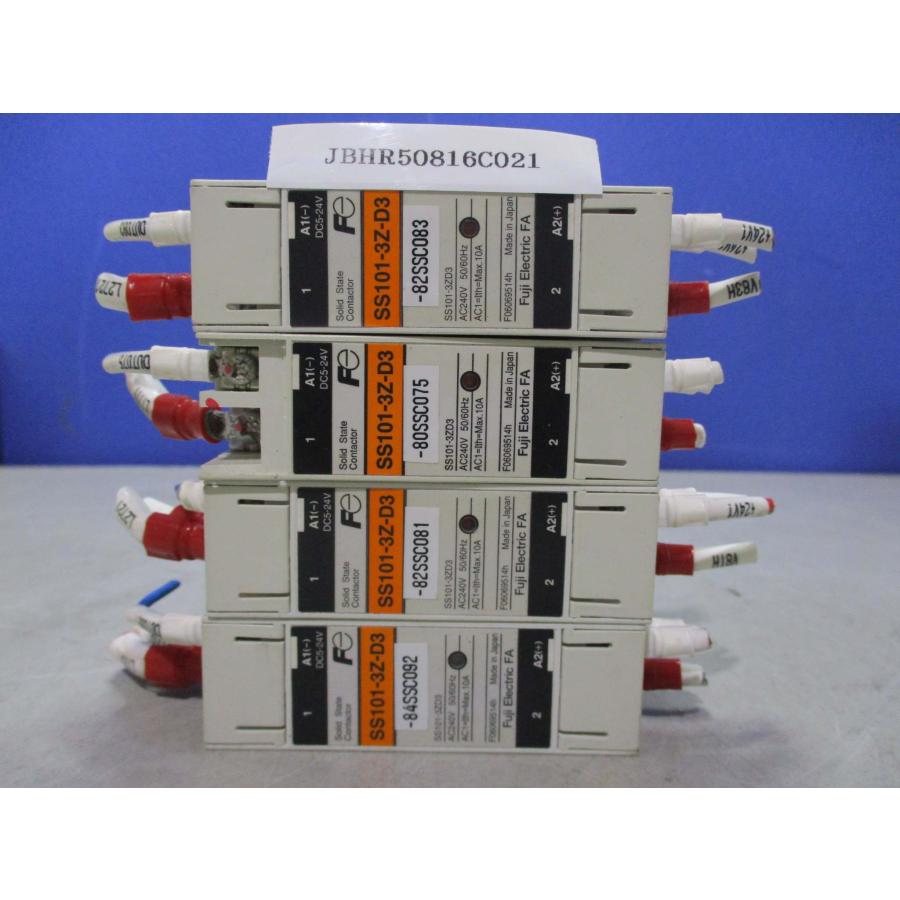 中古 FUJI SOLID STATE CONTACTOR SS101-3Z-D3 ソリッドステート コンタクタ 4個 ...