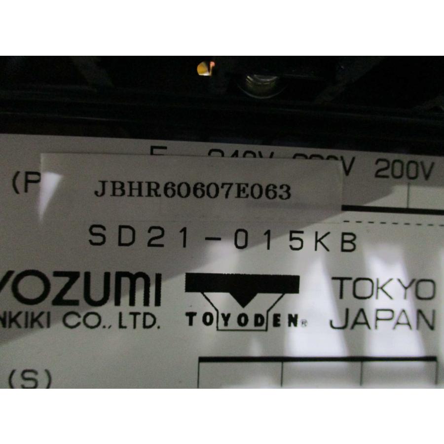 中古 TOYOZUMI SD21-015KB Trans former CAP 1.5KVA(JBHR60607E063) : growdetrading Yahoo!ショップ - 通販 ...