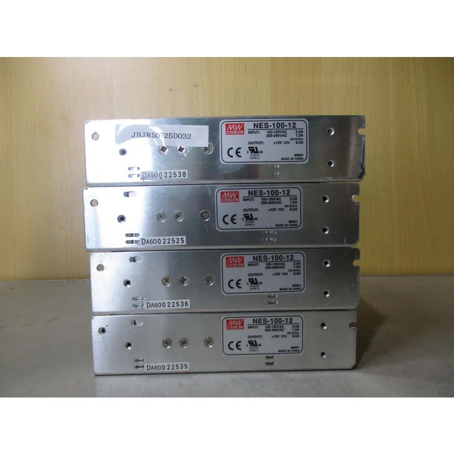 中古 MEAN WELL NES-100-12 POWER SUPPLY 電源 4個(JBJR50725D032 ...