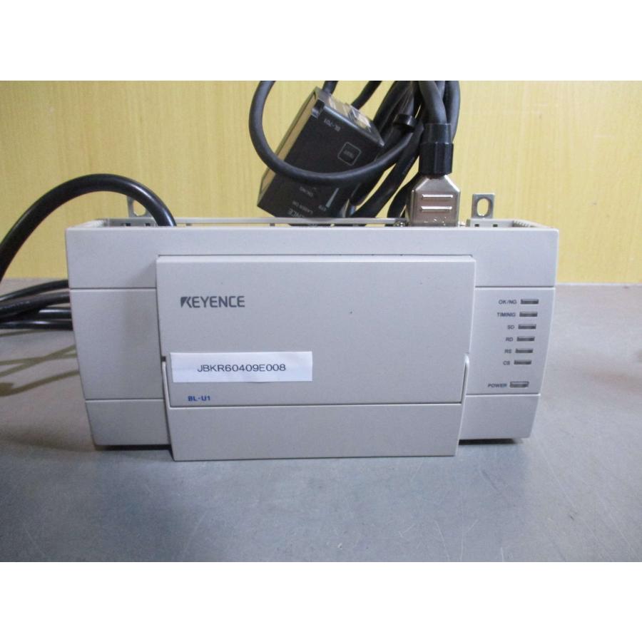 中古 KEYENCE Dedicated communication unit BL-U1 / BL-701 超小型レーザ式バーコードリーダ ...