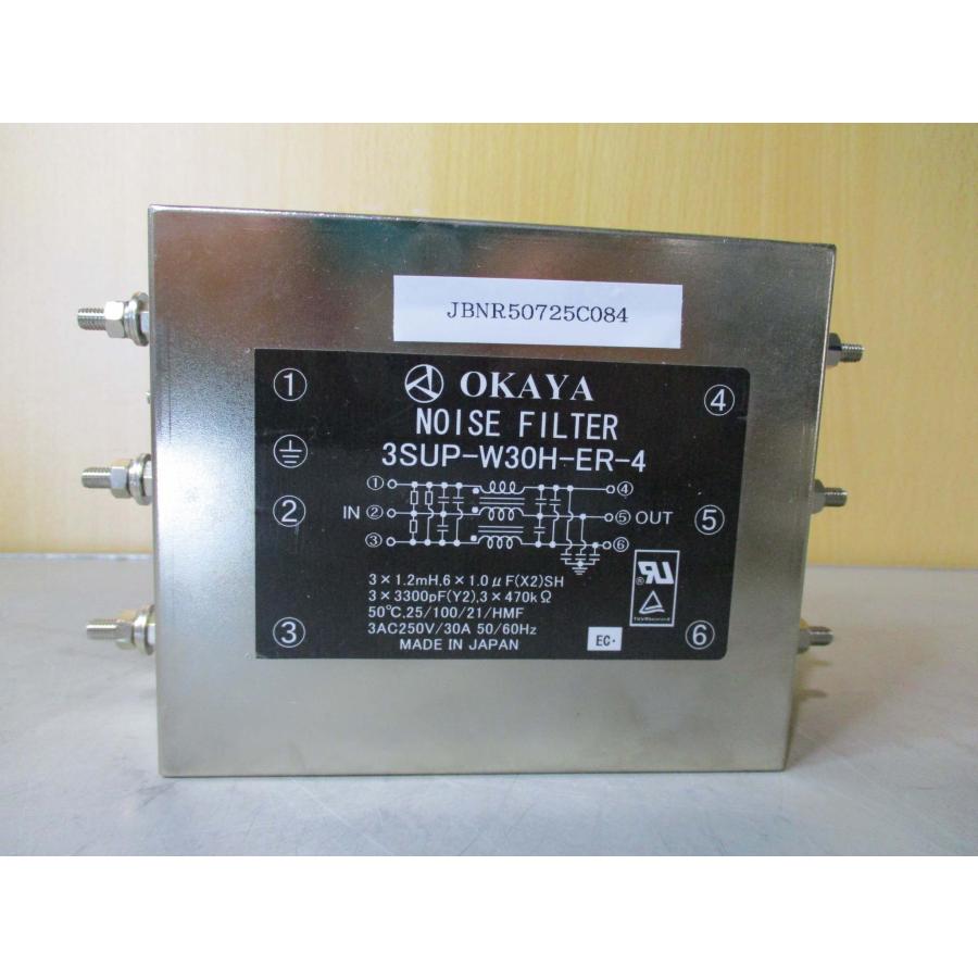 中古 OKAYA 3SUP-W30H-ER-4 ノイズフィルター(JBNR50725C084) : growdetrading Yahoo ...