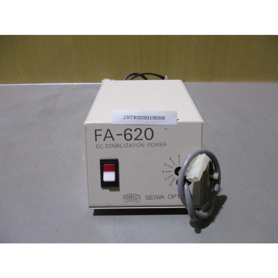 中古 SEIWA OPTICAL DC STABILIZATION POWER FA-620 直流安定化電力 100-120V 3.5A 20W(JBTR50201B056 ...