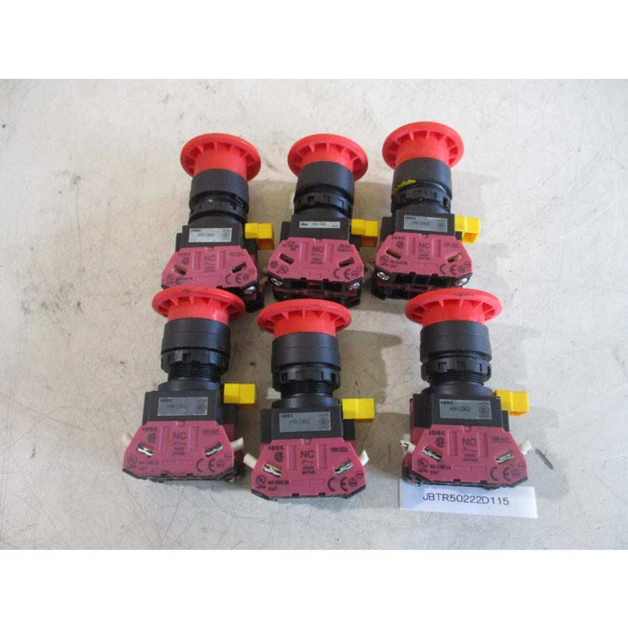 中古 IDEC HW-CB02 非常停止用押しボタンスイッチ 6セット(JBTR50222D115) : growdetrading Yahoo!ショップ - 通販 - Yahoo!ショッピング