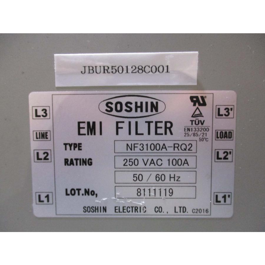 中古 SOSHIN EMI FILTER NF3100A-RQ2 EMIフィルタ 250VAC 100A(JBUR50128C001) : growdetrading Yahoo!ショップ ...
