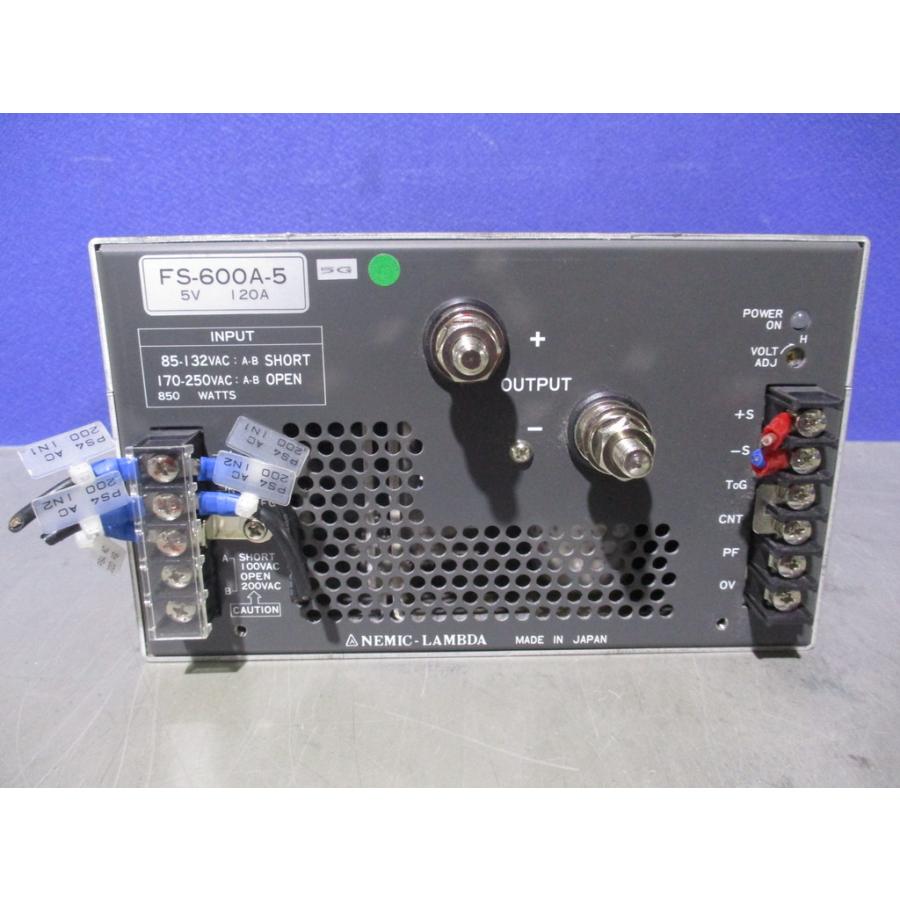 中古 NEMIC LAMBDA POWER SUPPLY FS-600A-5電源 5V 120A (JBUR70410D051) : growdetrading Yahoo!ショップ - 通販 ...