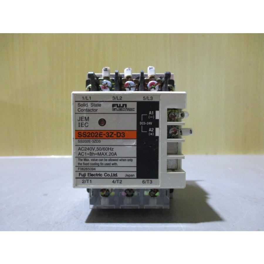 中古FUJI SS202E-3Z-D3 SOLID STATE CONTACTOR 240V 40A SX1-D10 HEAT SINK ...
