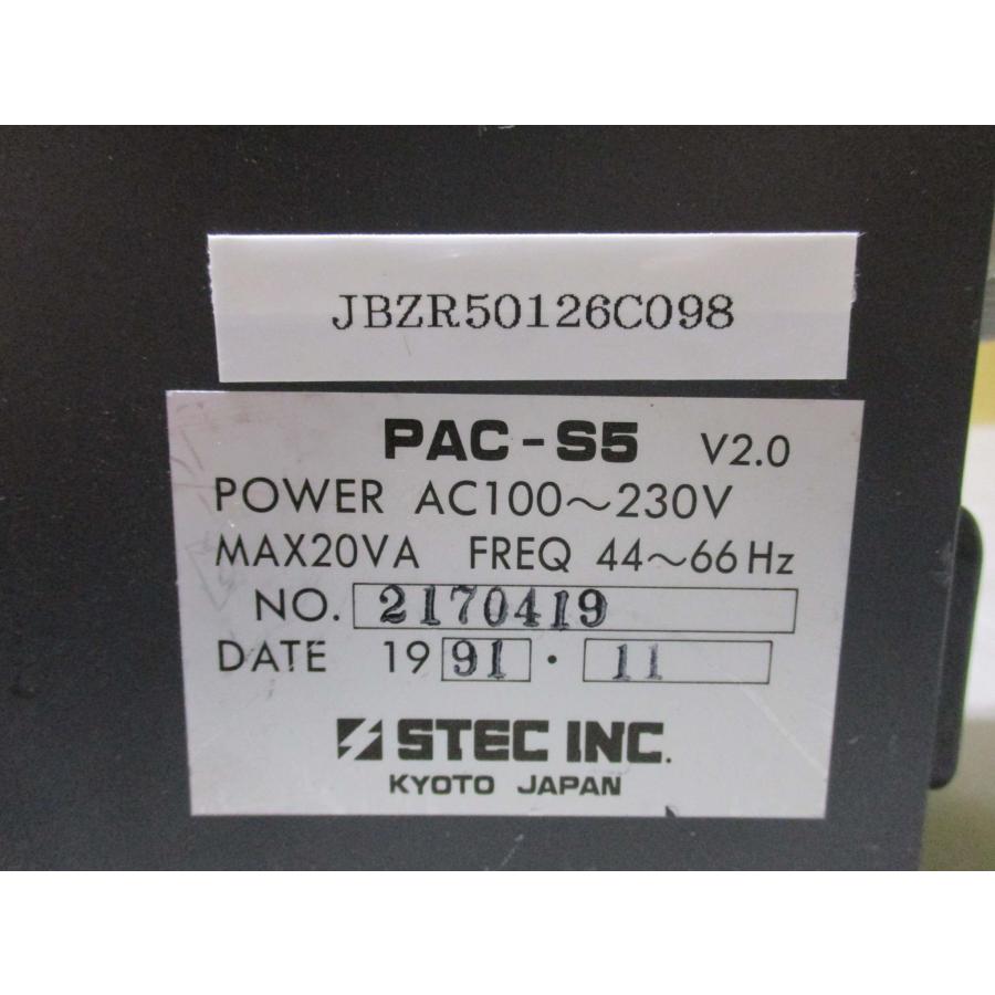 中古STEC INC PAC-S5 POWER AC100-230V MAX20VA FREQ 44-66HZ マスフロー用アクセサリ 通電 ...
