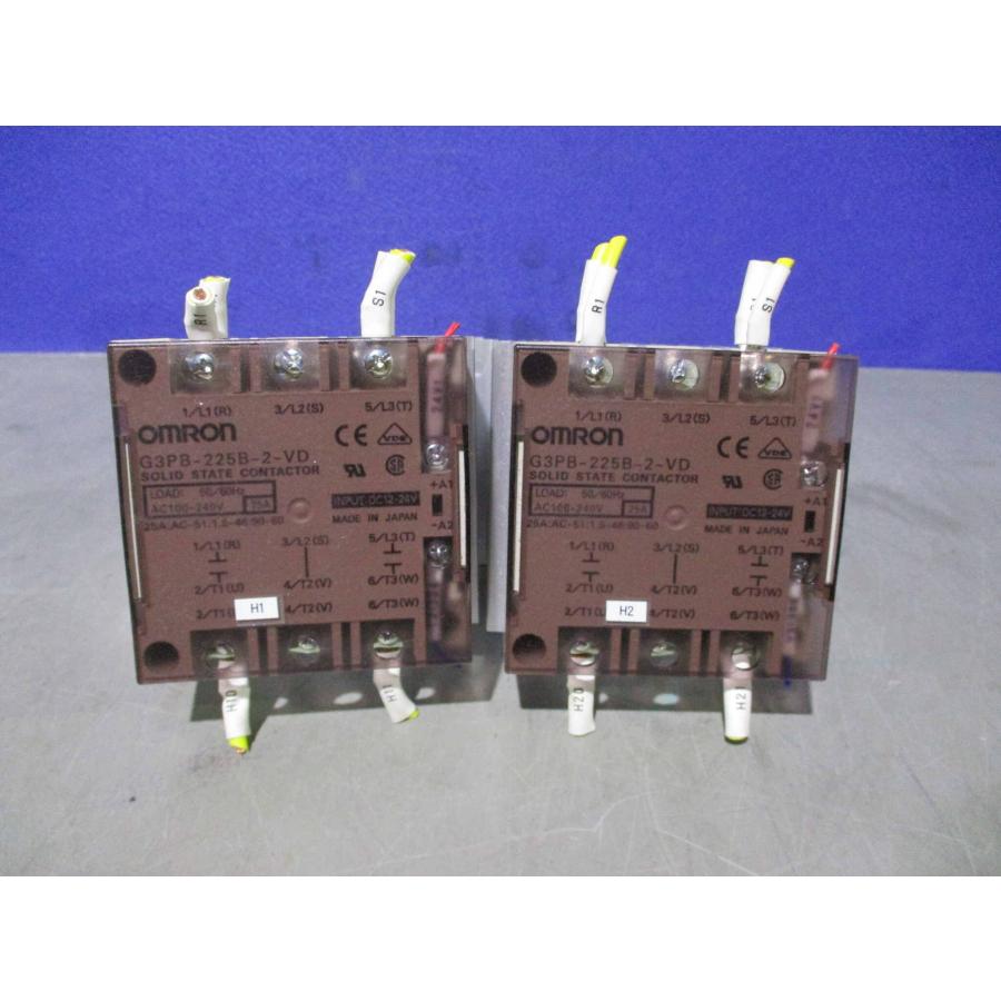 中古 OMRON SOLID STATE CONTACTOR G3PB-225B-2-VD ソリッドステ-トリレ- 2個 ...