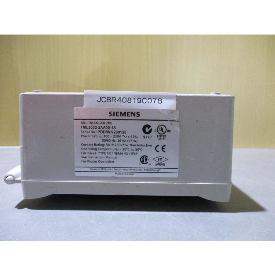 中古SIEMENS MILLTRONICS MULTIRANGER 200 7ML50332AA001A 100-230V ...
