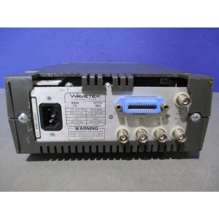 中古 WAVETEK ARBITRARY WAVEFORM GENERATOR MODEL 75 (JCER60903C075 ...
