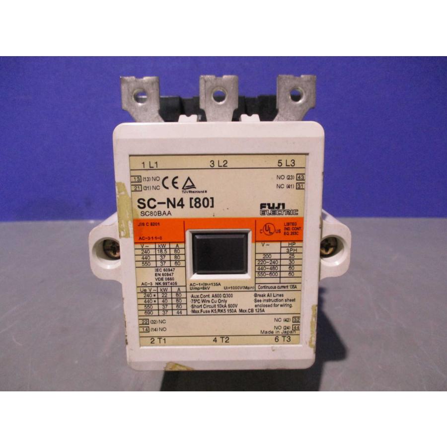 中古 FUJI SC-N4[80] 標準形電磁接触器 (JCER61106C087) : growdetrading Yahoo!ショップ - 通販 - Yahoo!ショッピング