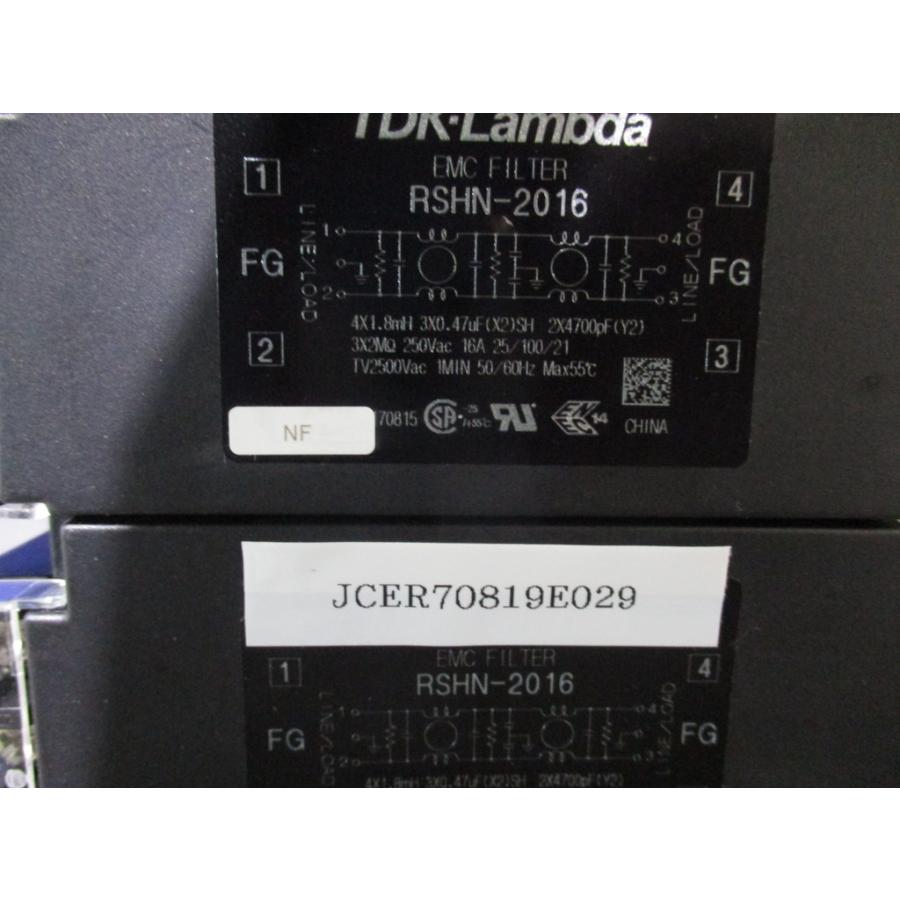中古 TDK LAMBDA RSHN-2016 10A ノイズフィルター 2個セット (JCER70819E029 ...