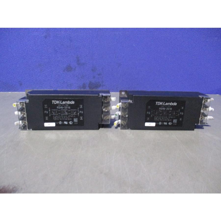 中古 TDK LAMBDA RSHN-2016 10A ノイズフィルター 2個セット (JCER70819E034 ...