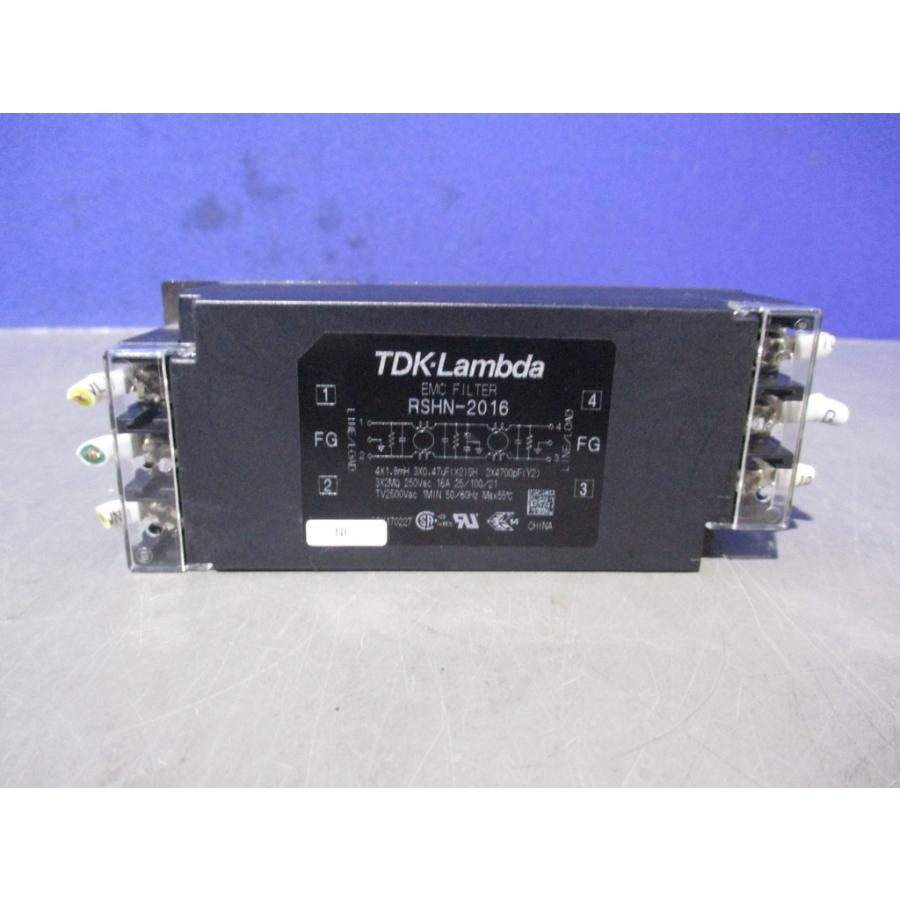 中古 TDK LAMBDA RSHN-2016 10A ノイズフィルター 2個セット (JCER70819E044 ...
