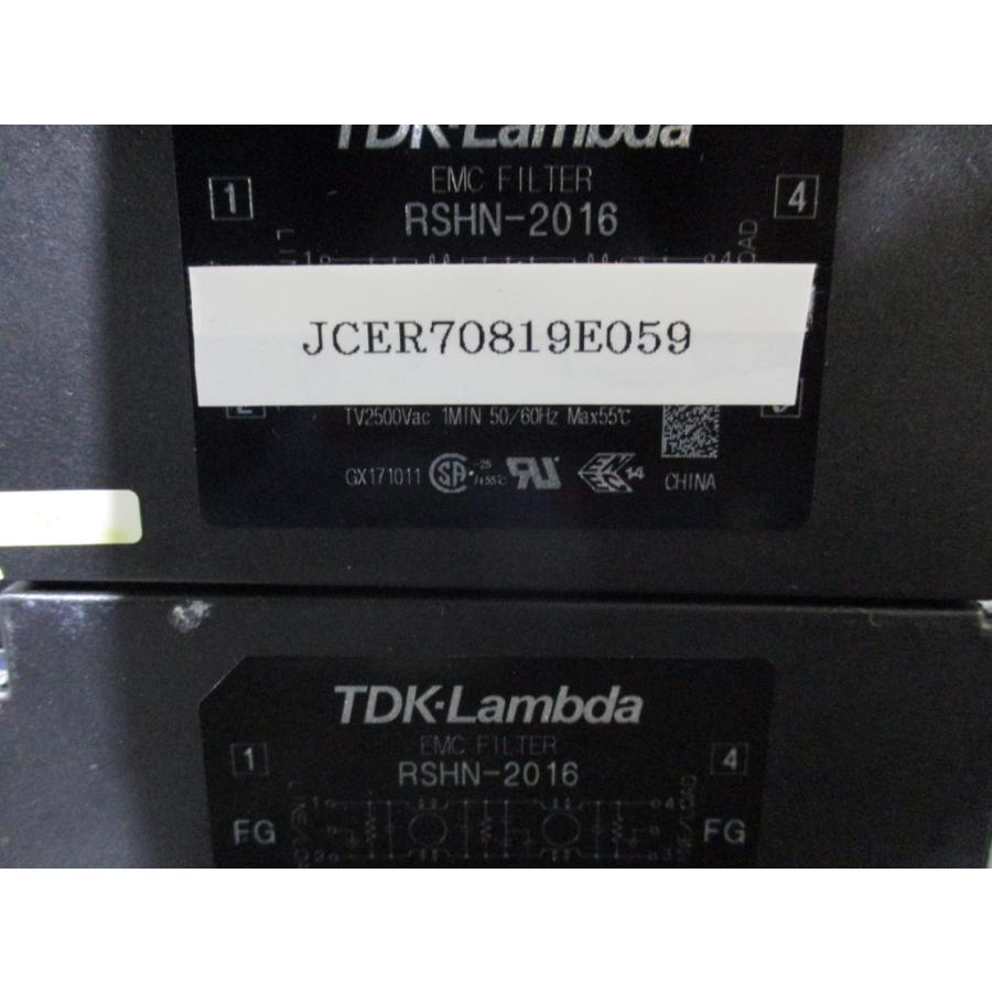 中古 TDK LAMBDA RSHN-2016 10A ノイズフィルター 2個セット (JCER70819E059 ...
