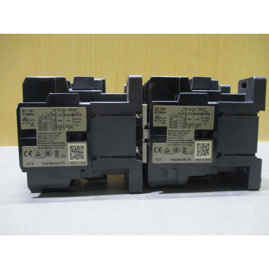 中古 FUJI SC-N1 SC25BAA 標準型電磁接触器 マグネットスイッチ AC100-110V 2個 (JCJR61119E029 ...