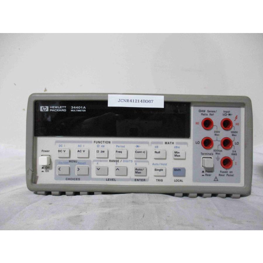 中古HP 34401A MULTIMETER マルチメーター(JCNR41214B067) : jcnr41214b067 ...