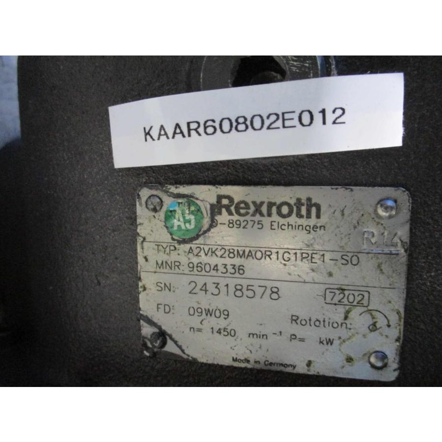中古 REXROTH D-89275 A2VK28MAOR1G1PE1-SO ＜送料別＞ (KAAR60802E012 ...